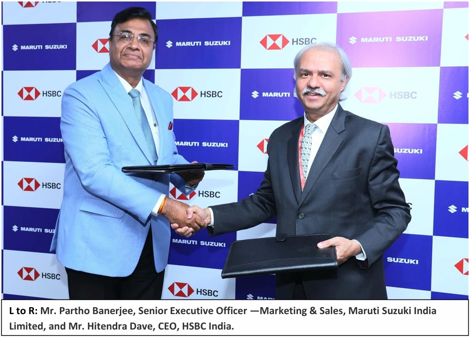 Maruti Suzuki India Partners with HSBC India for Dealer Inventory ...