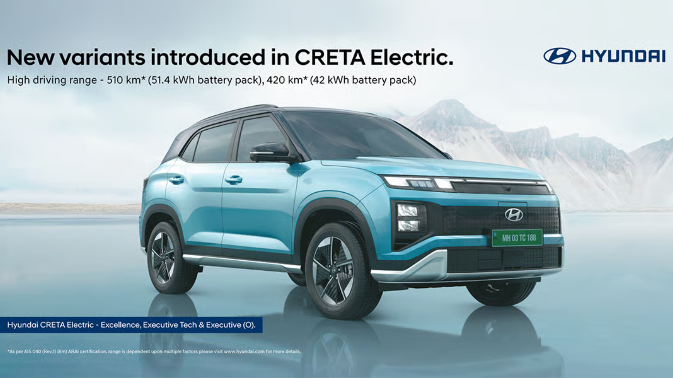 Hyundai Expands CRETA Electric Line-Up with Three New Variants, Range Up to 510 km - EMobility+